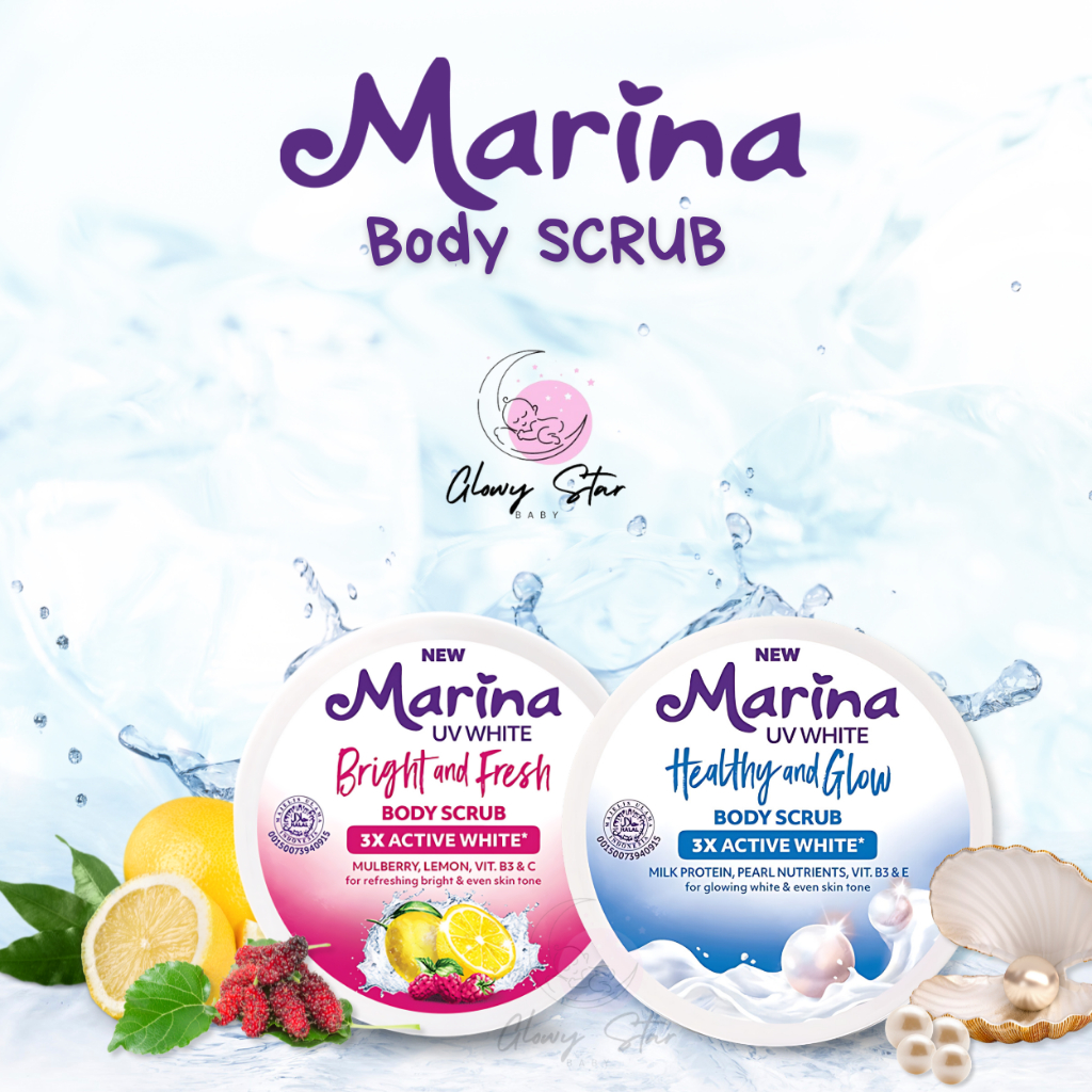 Jual MARINA UV White Body Scrub 200ml | Shopee Indonesia