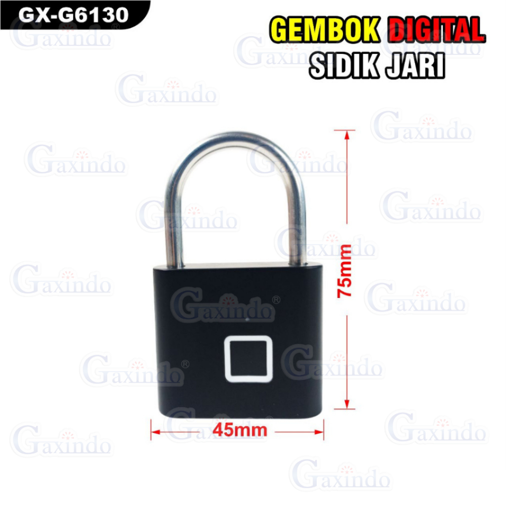 Jual GEMBOK KUNCI SIDIK JARI FINGERPRINT PADLOCK G6130 GEMBOK ANTI ...