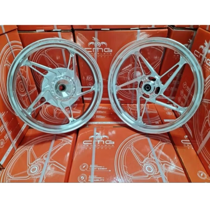 Jual CMG RACING ORIGINAL VELG MG1 CNC BINTANG LAUT 185x14 & 215x14 ...