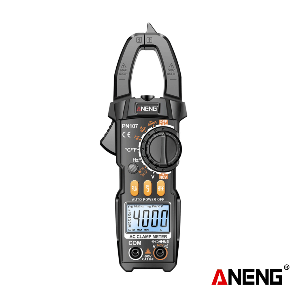 Jual Aneng PN107 Digital Clamp Meter 600V AC/DC Volt Multitester NCV ...