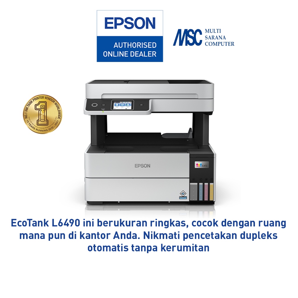 Jual Epson L6490 L-6490 L 6490 Wi-Fi Duplex All-in-One Ink Tank Printer ...