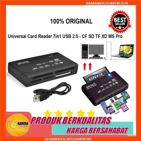 Jual Card Reader All in One (Micro SD,CF, XD Card, Compact Flash) | Shopee Indonesia