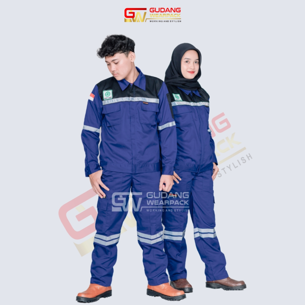 Jual WEARPACK SETELAN Wearpack BENHUR-HITAM/ lengan panjang/ sleting ...