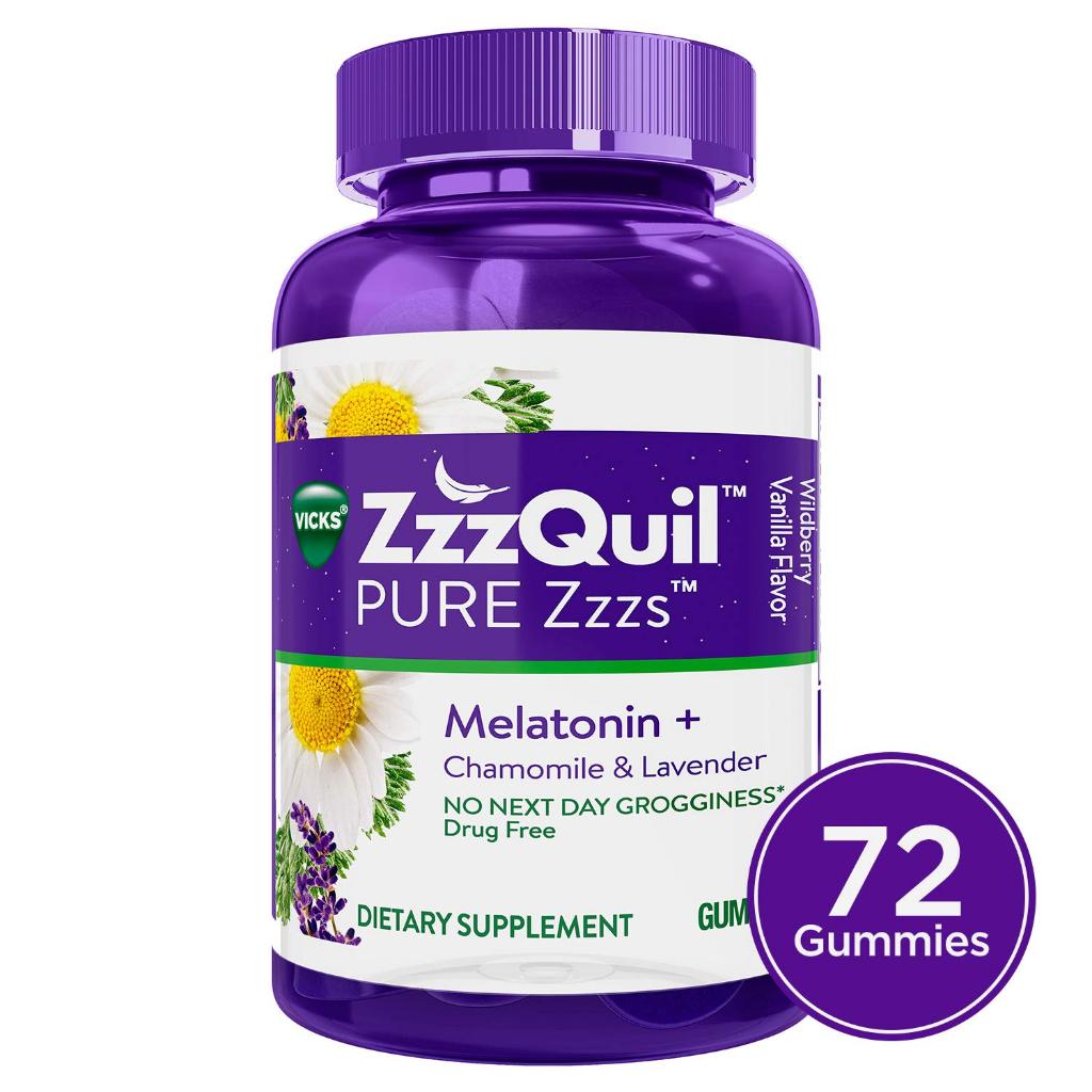 Jual ZzzQuil PURE Zzzs Melatonin Sleep Aid Gummies Wildberry Vanilla ...