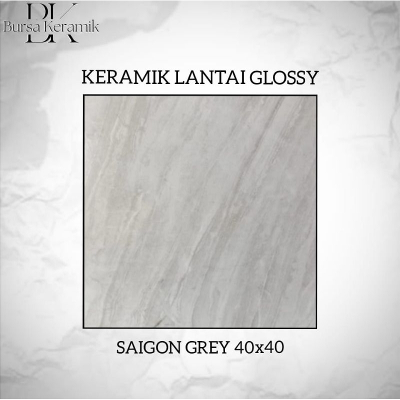Jual Keramik Lantai Glossy Saigon 40x40 | Shopee Indonesia