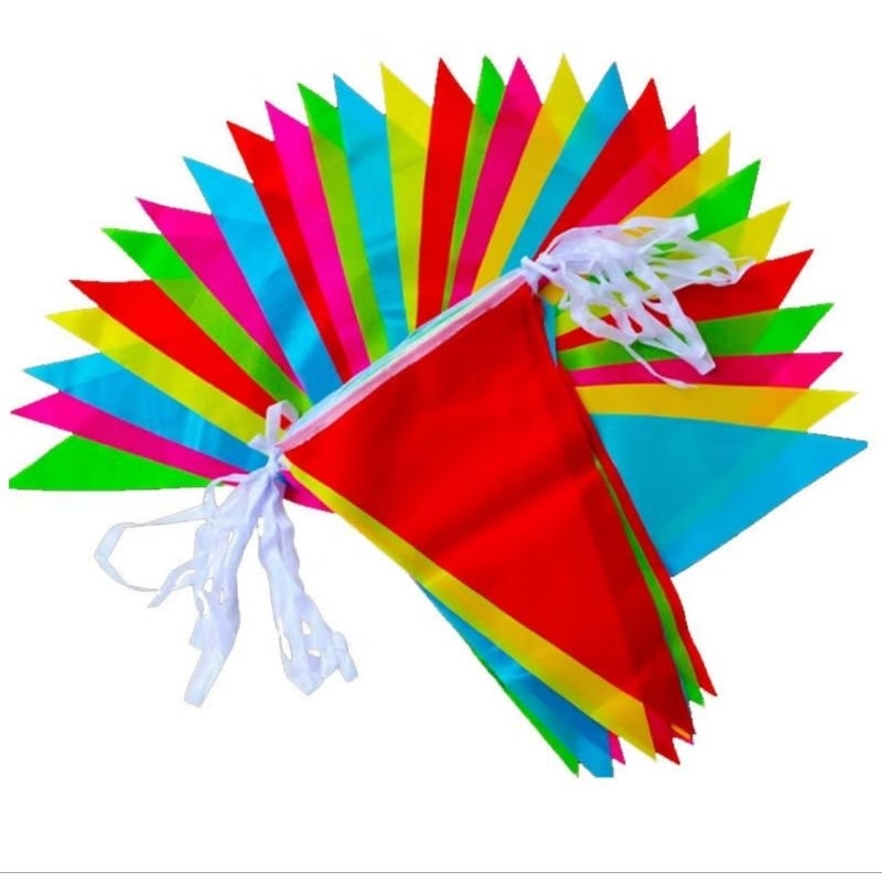 Jual Bendera Kain Segitiga / Bendera Kemerderkaan Ri (isi 15 Bendera ...