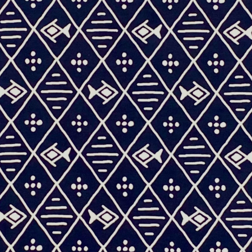 Jual Kain Batik Print Halus Warna Biru Motif Ikan Teri | Shopee Indonesia