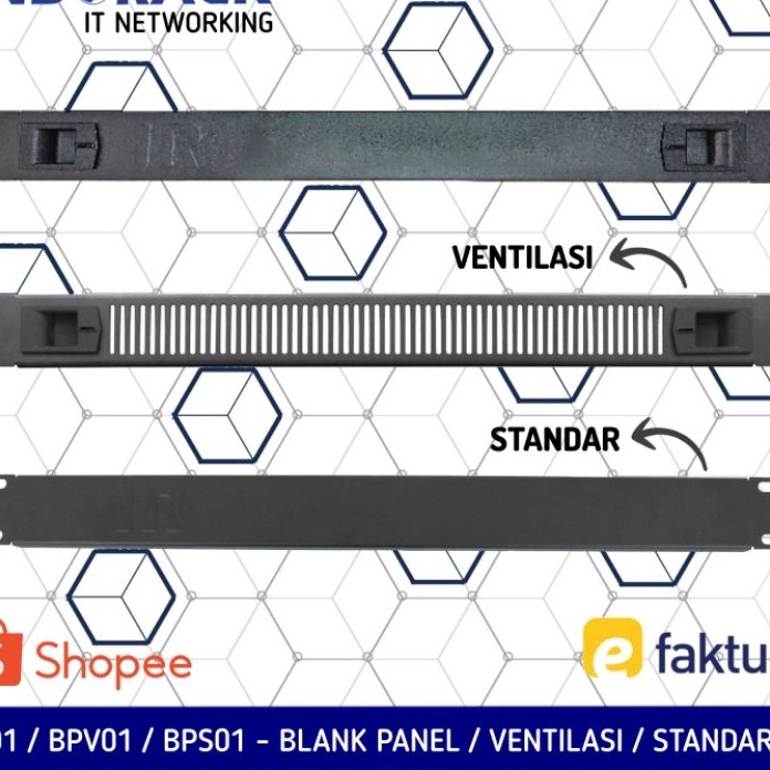 Jual LIMITLESS BP1 BPV1 BPS1 Blank Panel Ventilasi 1U INDORACK Rack ...