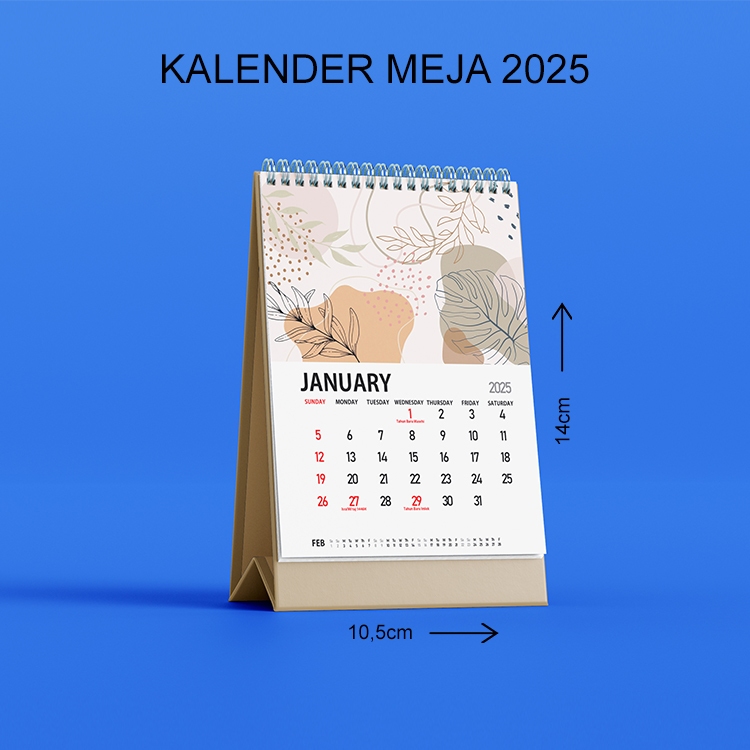 Jual Kalender 2025 Lengkap Kalender Meja Ukuran Kecil Motif Aesthetic ...