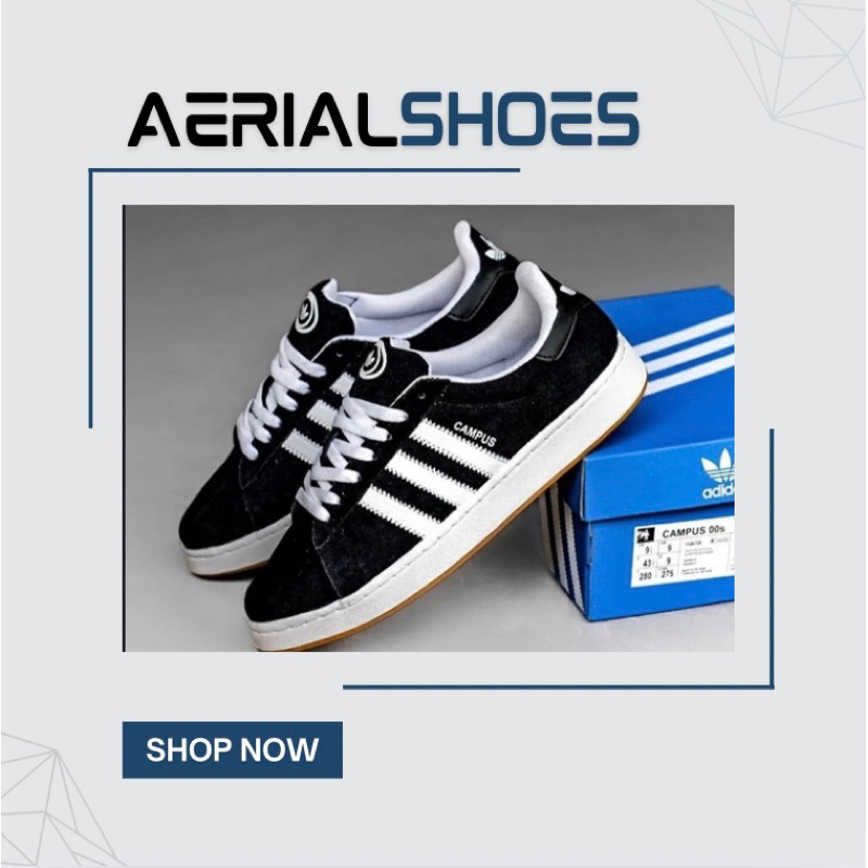 Jual Sepatu Adidas Campus 00s Black White | Shopee Indonesia
