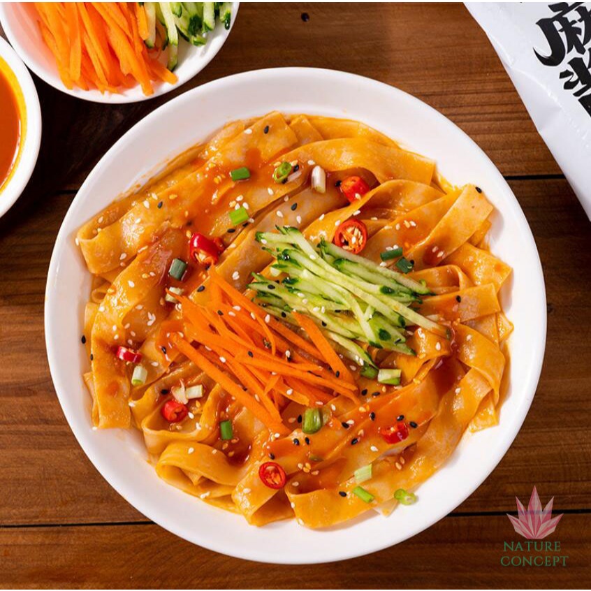 Jual Hai Chi Jia Mie Goreng Lebar Wijen Ma Jiang Mian Pi Bungkusan Diet ...