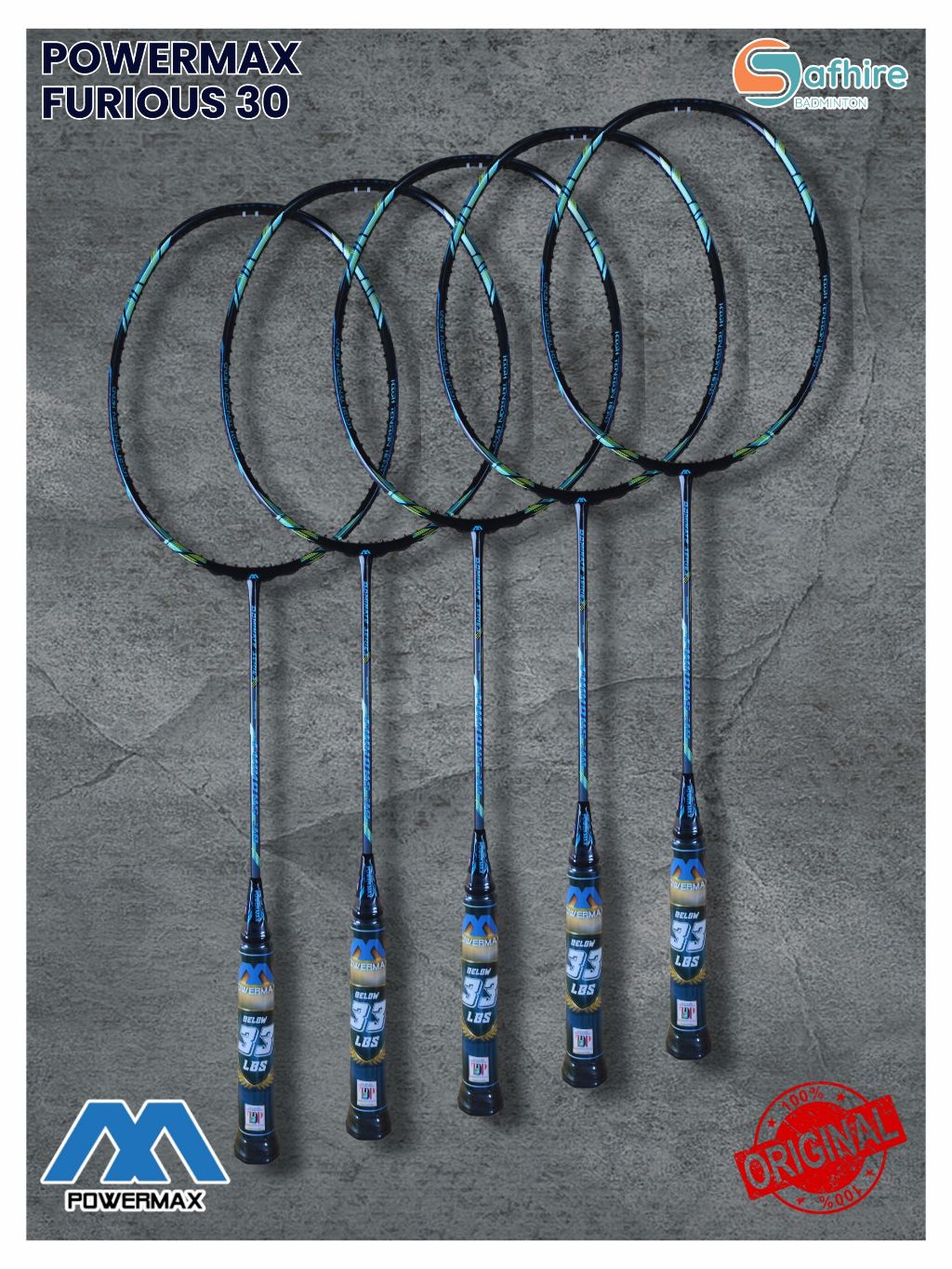 Jual Raket Badminton Power Max Furious 30 Original | Shopee Indonesia