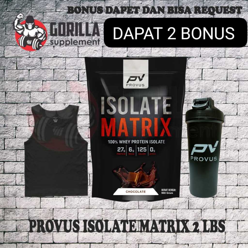 Jual PROVUS Isolate Matrix 2 Lbs 900 Gram Supplement Fitness Whey ...
