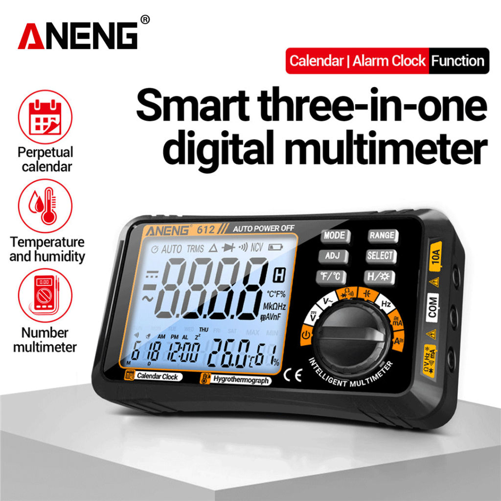 Jual Aneng 612 Smart 3 in 1 Digital Multimeter 4000 Count Voltage ...