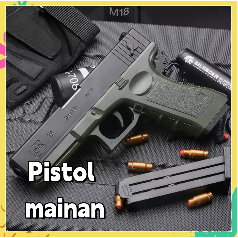 Jual Automatis Glock Terus Melempar Shell Pelancar Senjata Mainan ...