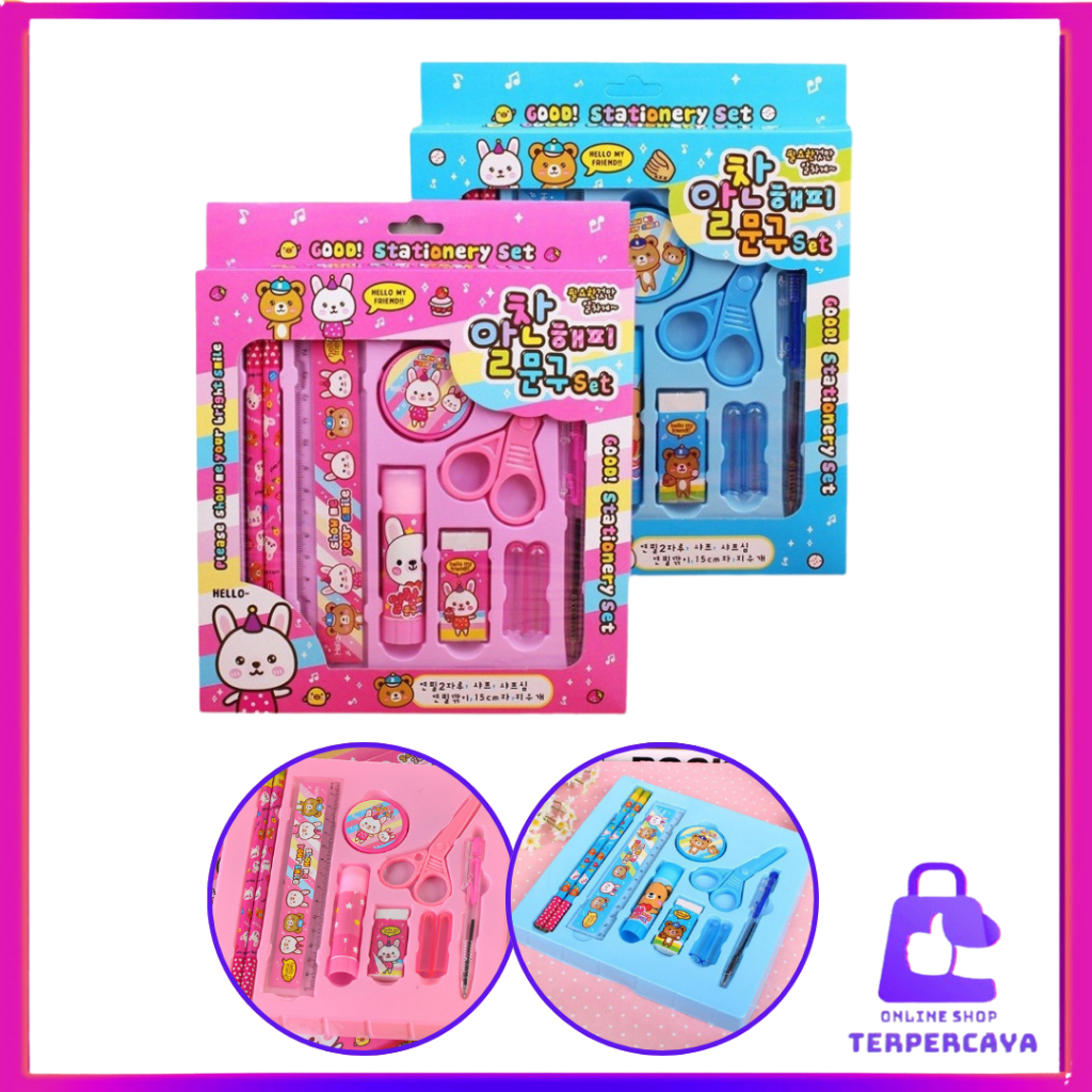 Jual OST Paket Alat Tulis set 8in1 Stationery Set Study Set Anak ...