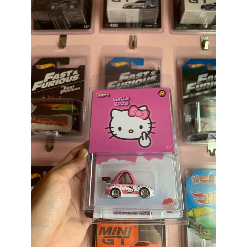 Jual TOYOTA SUPRA TOONED HELLO KITTY PINK CUSTOM HOT WHEELS | Shopee ...