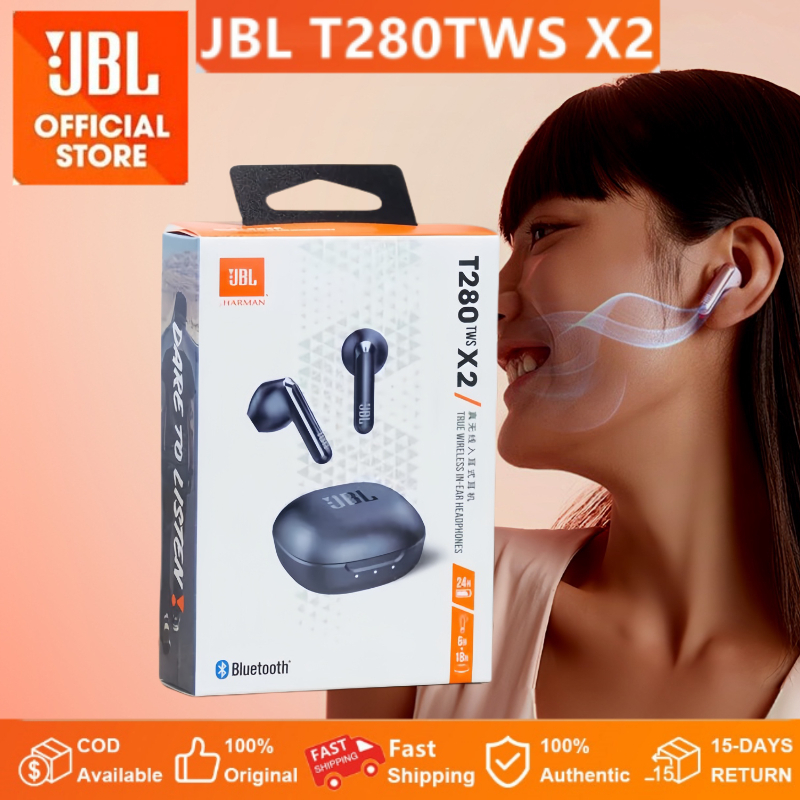 Jual JBL True Wireless In-Ear Earphone T280TWS X2 Bluetooth Earphone Bluetooth Earphone ...