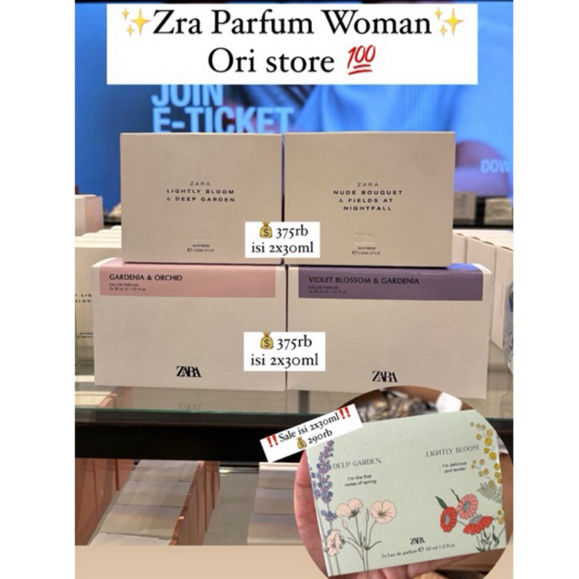 Jual Jastip Ori Store‼️ZARA PARFUM ORIGINAL MINI EDP isi 2*30ml | Shopee Indonesia