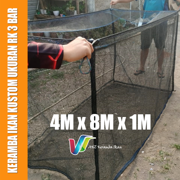 Jual Keramba Ikan Rk Kustom Ukuran dengan Frame pembatas pinggiran atas ...