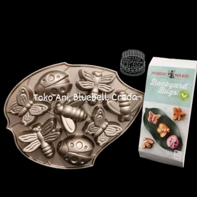 Jual Nordic Ware 53037 Backyard Bugs Cakelet Pan | Shopee Indonesia