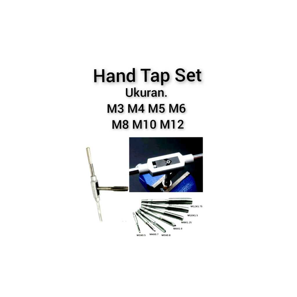 Jual Hand Tap Set 8 Pcs Hand Tap Die Senai Alat Tab Ulir Drat Baut Mur | Shopee Indonesia