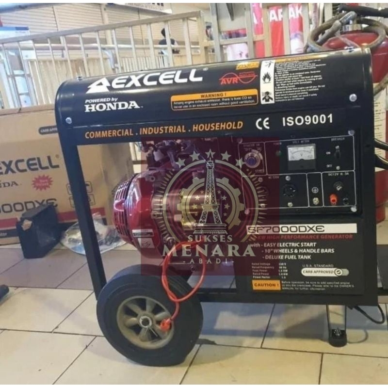 Jual Genset Honda Excell SF 7000 DXE -Generator Listrik 5000 watt ...