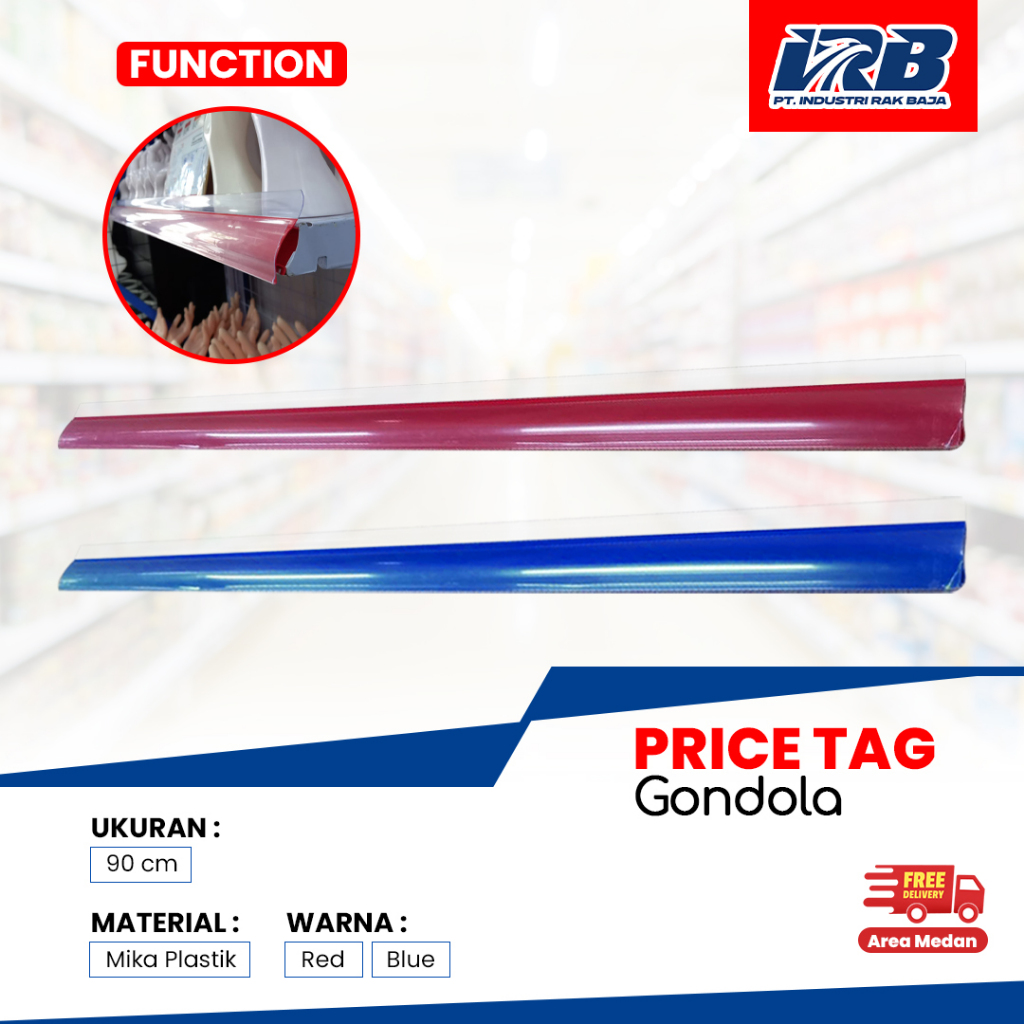 Jual Price Tag Label harga 90cm Mika Label Harga Rak gondola Rak ...