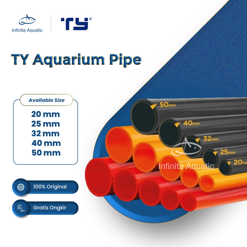 Jual TY Aquarium Pipe pipa U – PVC by 3 Pawns Pipa Aquarium | Shopee ...