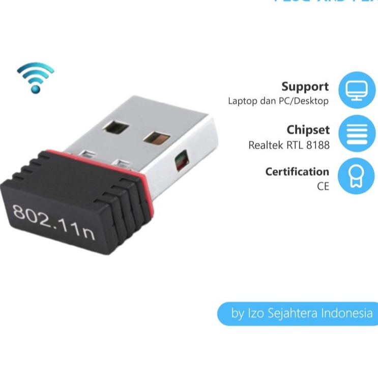 Jual USB Wireless Receiver penangkap sinyal Wifi Router Internet Adapter WI-FI PC Network dongle ...
