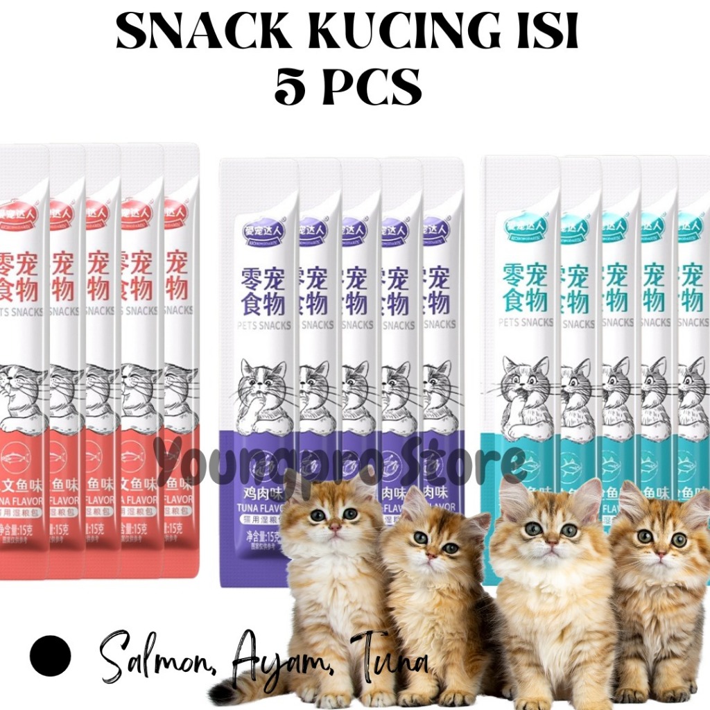 Jual 【ISI LEBIH BANYAK】Snack Makanan Kucing Basah/ Wetfood Cemilan ...