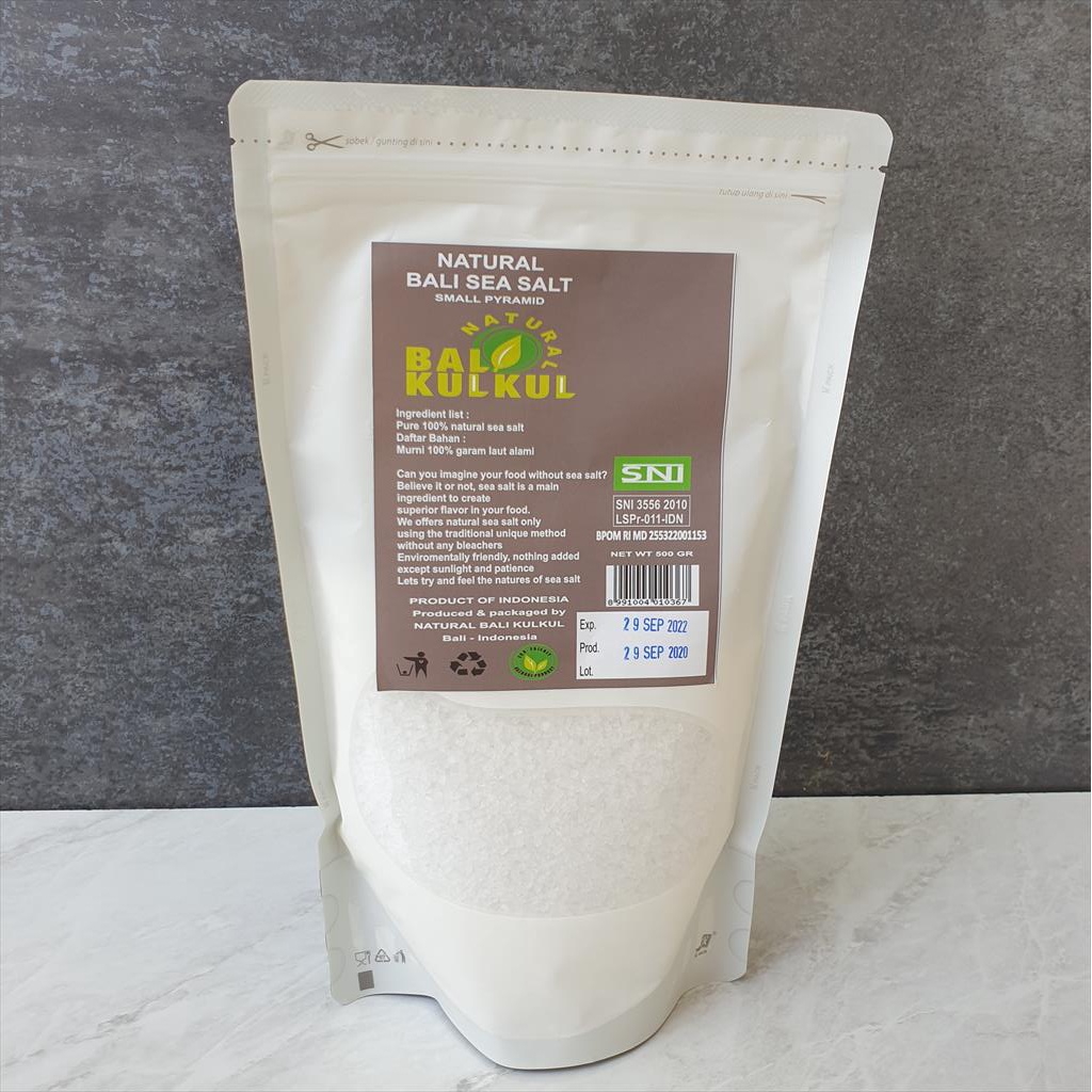 Jual Bali Kulkul Sea Salt ( Coarse Kechil Small Pyramid ) 500g Garam ...