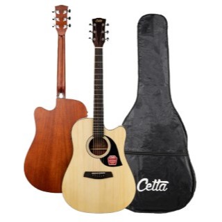 Jual Gitar Akustik Elektrik Cetta CD22CE Natural Original + Softcase ...