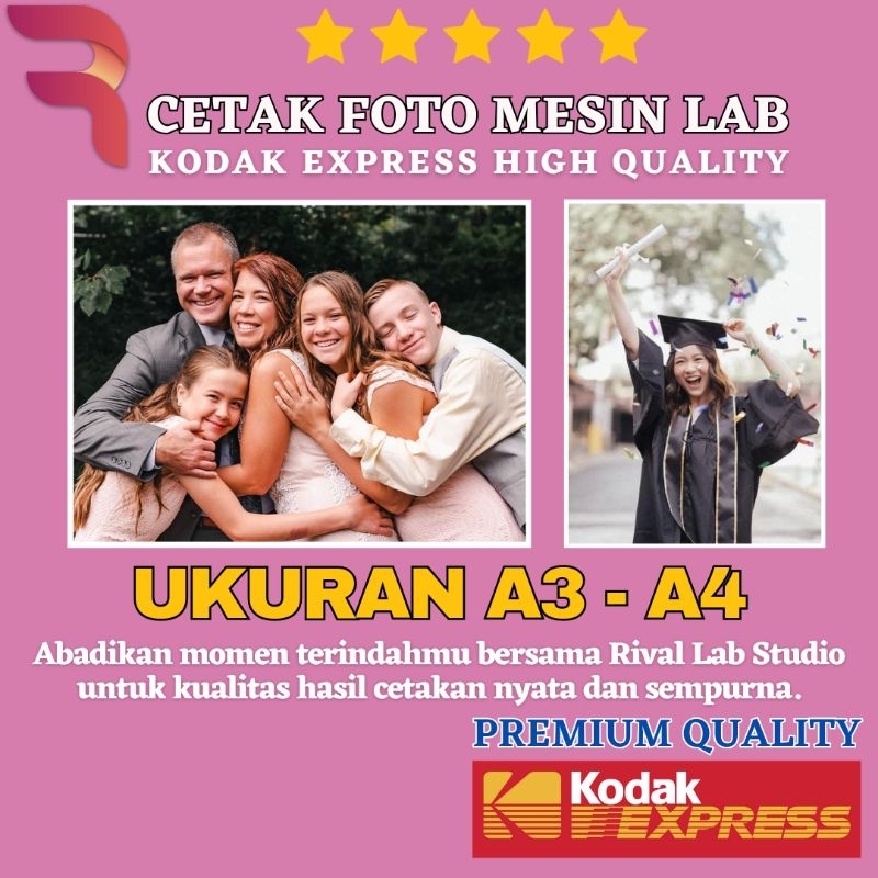 Jual Cetak Foto A4 - A3 Mesin Lab Kodak Express High Quality Awet Puluhan Tahun | Shopee Indonesia