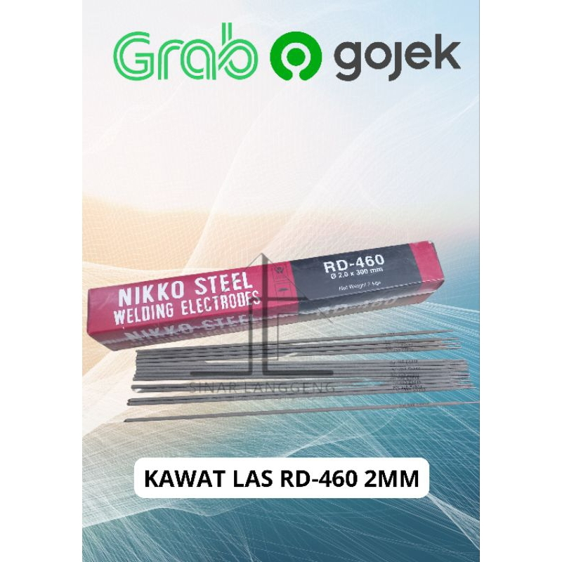 Jual (PER KG) Kawat Las Pakan Las Nikko Steel Welding Electrodes RD-460 2mm × 300mm Ecer 1 Kg ...