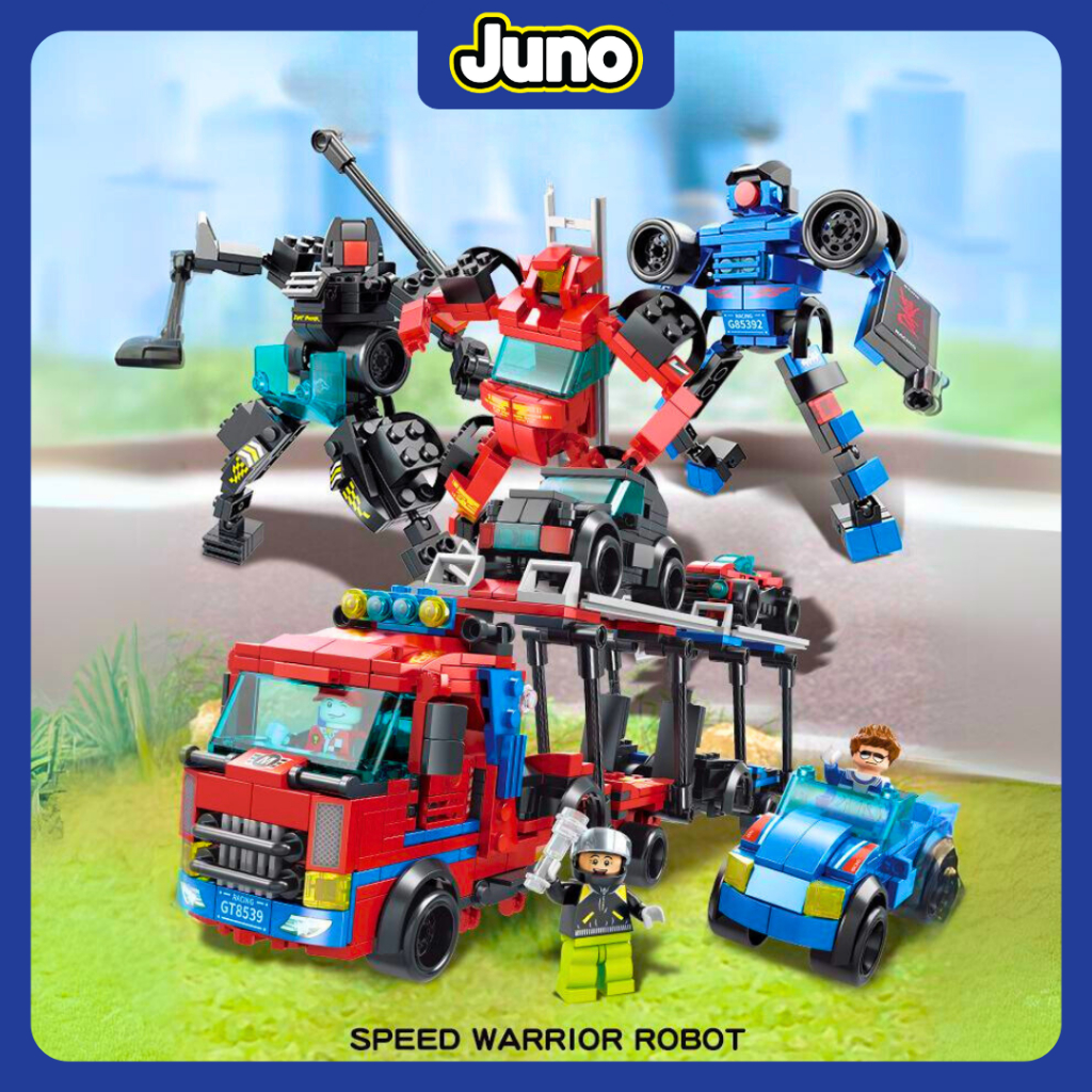 Jual JUNO Bricks Kendaraan Robot Mainan | Shopee Indonesia