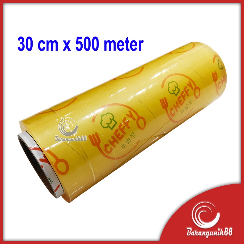 Jual Cheffy Plastic Wrap 30cm x 500 meter Plastik Wraping Pembungkus Sayur atau Buah | Shopee ...