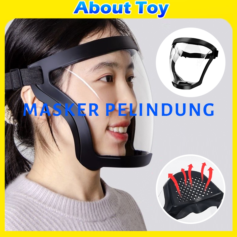 Jual Super Protective Face Shield Anti-Fog Full Face High-Definition ...