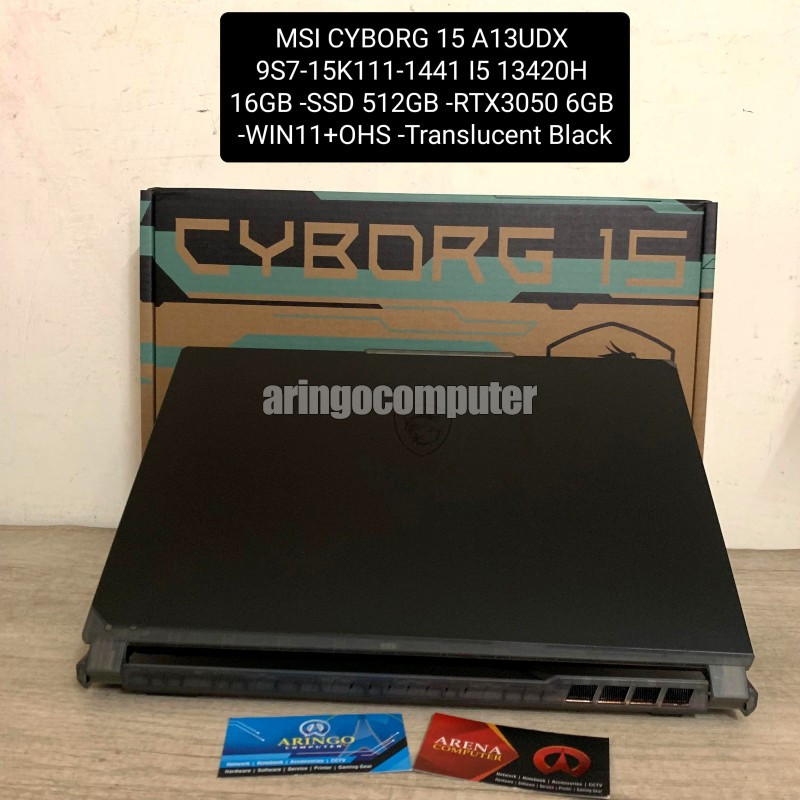 Jual Laptop MSI CYBORG 15 A13UDX 9S7-15K111-1441 I5 13420H 16GB -SSD 512GB -RTX3050 6GB -WIN11 ...