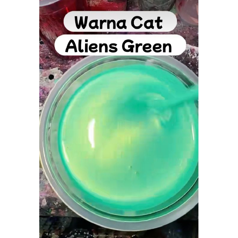 Jual CAT ALIENS GREEN MET 1KG | Shopee Indonesia