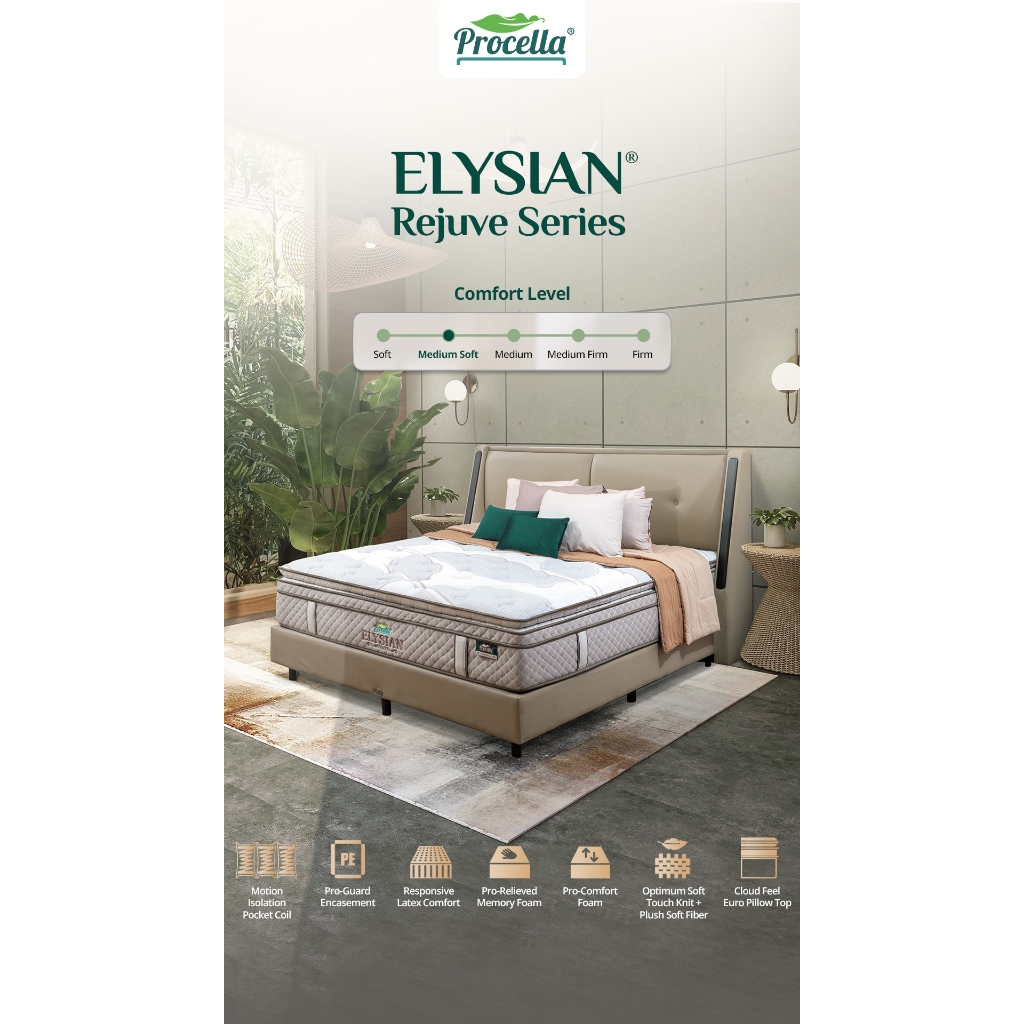 Jual Spring Bed Procella Elysian Rejuve Series Matrass Procella FREE ...