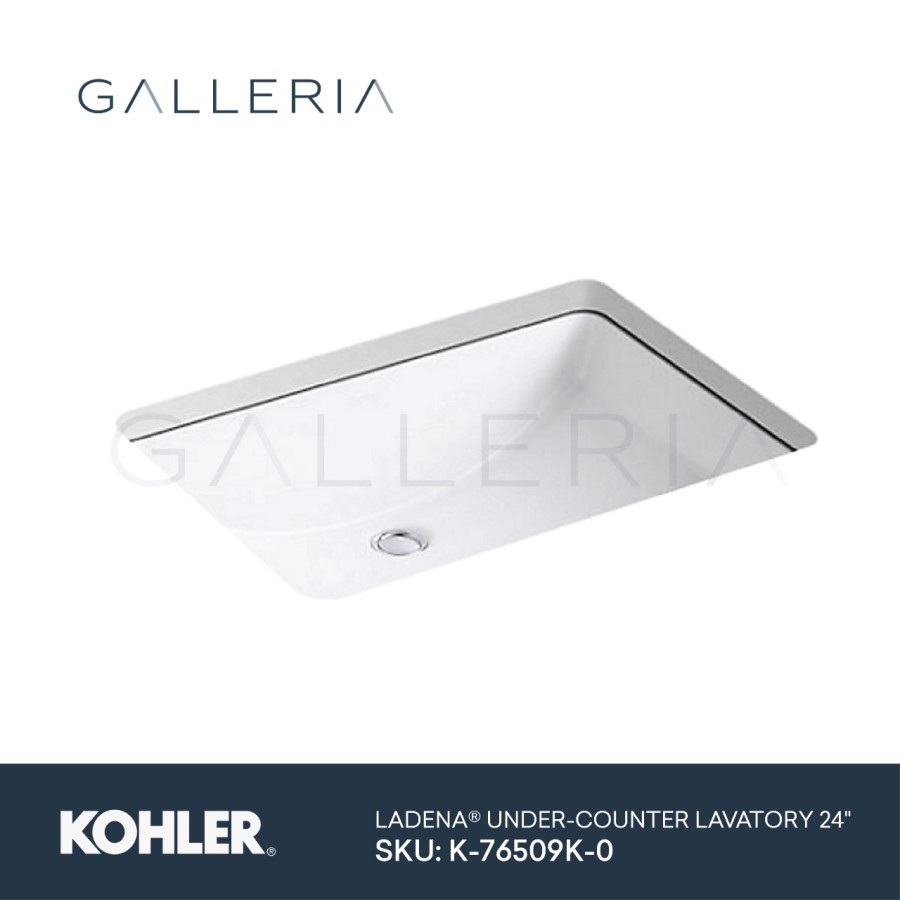 Jual Kohler Ladena Undercounter Lavatory 24" K-76509K-0 / Kohler ...