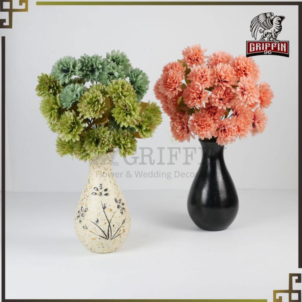 Jual BUNGA DANDELION TANGKAI PANJANG CABANG 3 ARTIFICIAL BUNGA PINGPONG ...