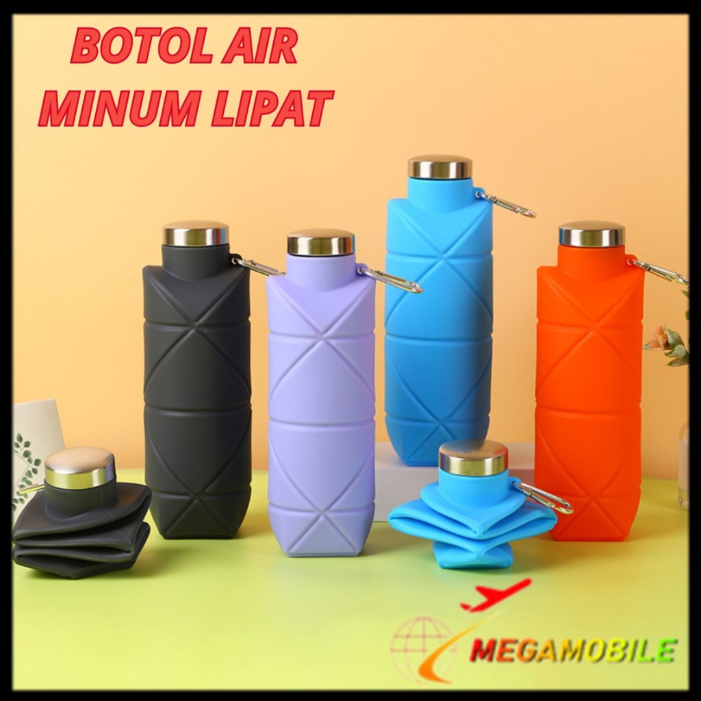 Jual MM Botol Air Minum Lipat 700ml Silikon Bebas BPA Tempat Minuman ...