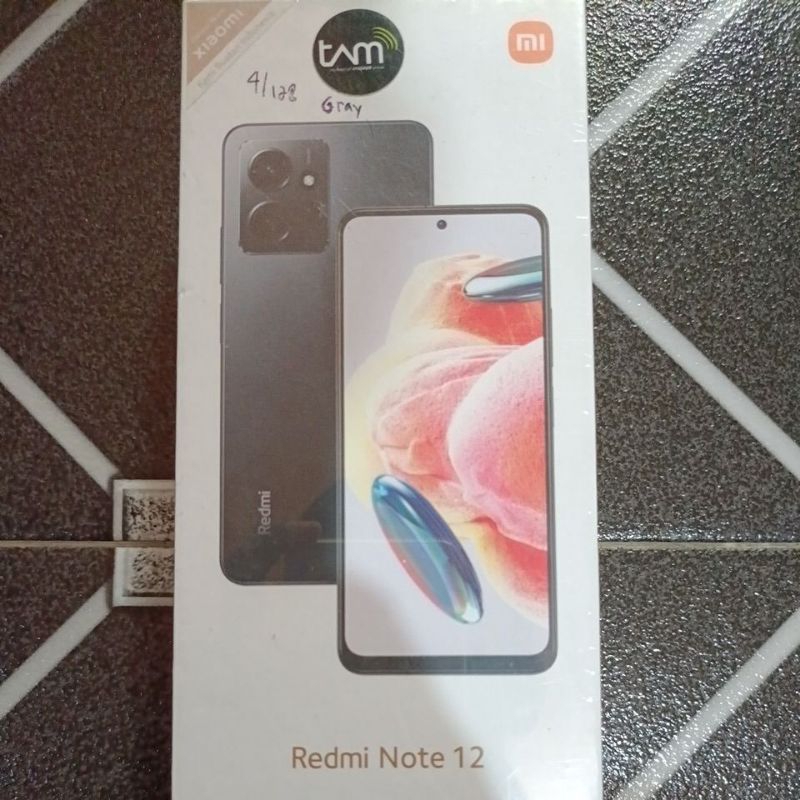 Jual redmi note 12 4/128gb onyx gray garansi resmi | Shopee Indonesia