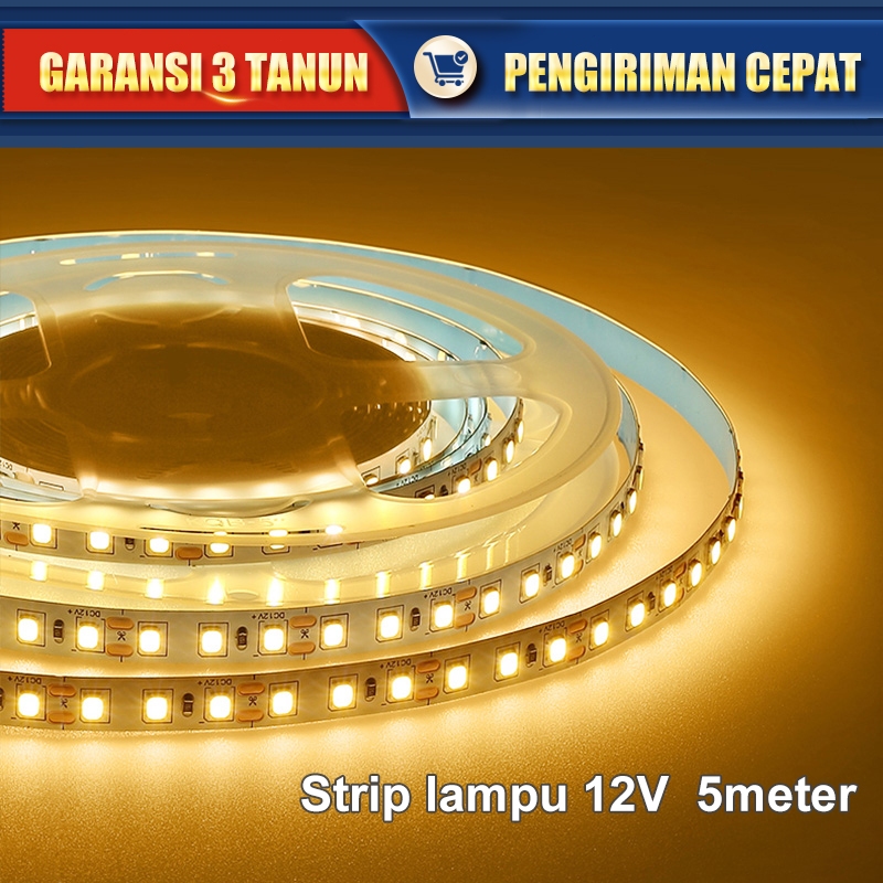 Jual LED Strip Flexible 12V 2835 SMD Indoor & Outdoor 120 LEDs Panjang ...