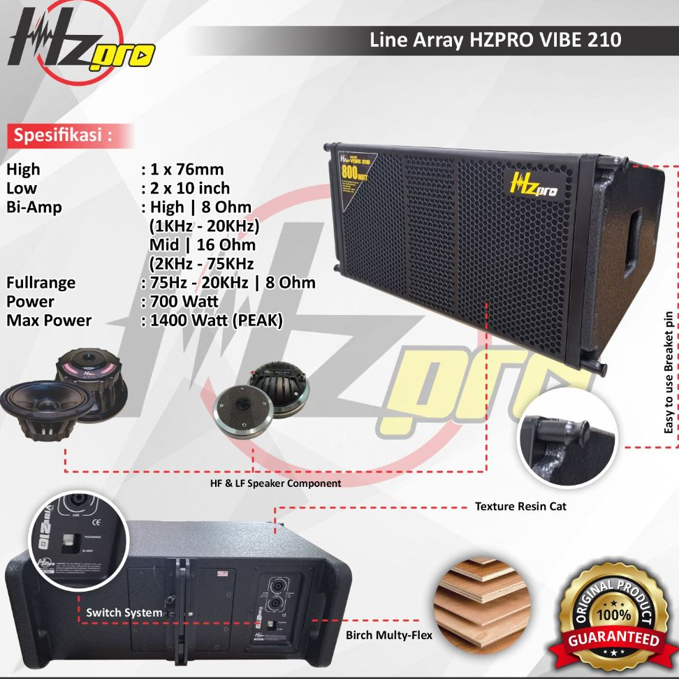 Jual LINE ARRAY HZ PRO VIBE 210 ORIGINAL | Shopee Indonesia