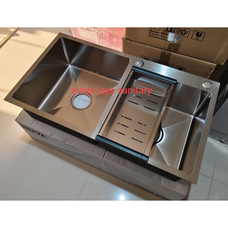 Jual Kitchen sink stainless stell muya 8245 S / kitchen sink Muya 82 x ...