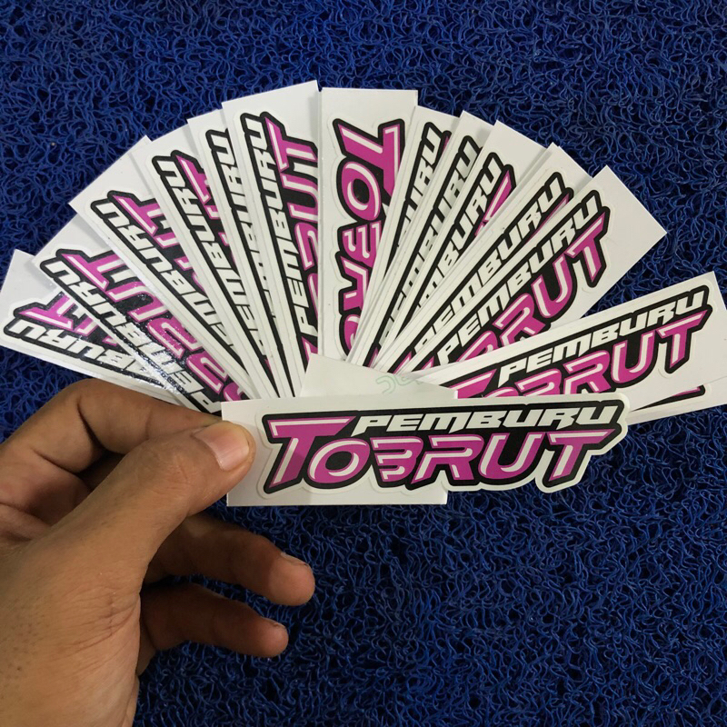 Jual sticker viral pemburu tobrut 012 | Shopee Indonesia