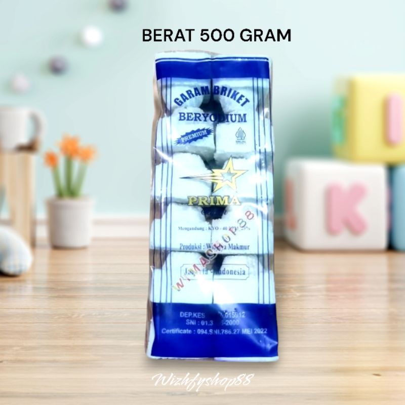 Jual GARAM BATA PRIMA SUPER BERAT 500 GRAM / GARAM BRIKET BERYODIUM ...